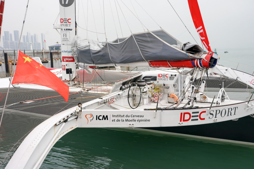 THE IDEC SPORT MAXI-TRIMARAN IS IN CHINA - IDEC SPORT